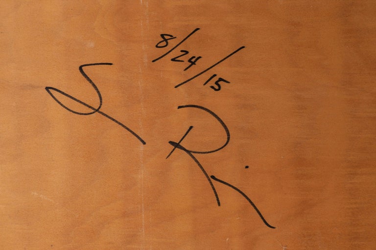 Ricker Handmade Original Abstract Artwork Made with Indigo Dye at 1stDibs