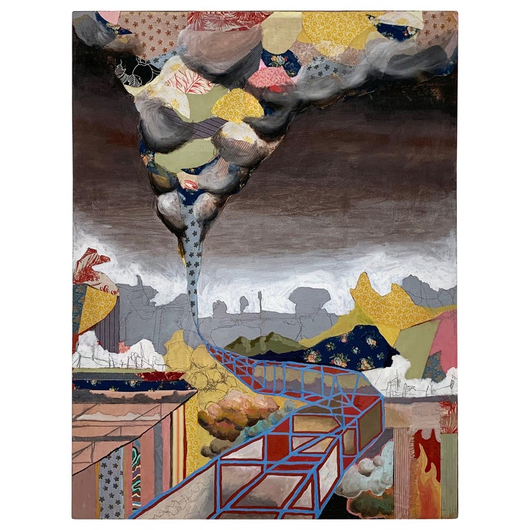 Ricky Allman Mixed-Media Painting Dated 2004, Boston Work at 1stDibs