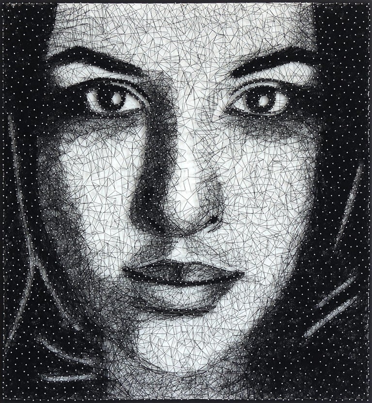 Ricky Hunt - Sarah 5 - Nail and Thread Original Mixed Media String ...