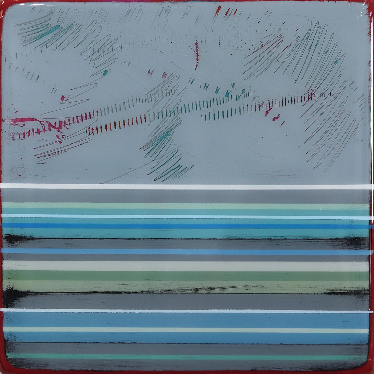 Ricky Hunt - A Day At The Beach 6 - Modern Acrylic and Resin Artwork ...