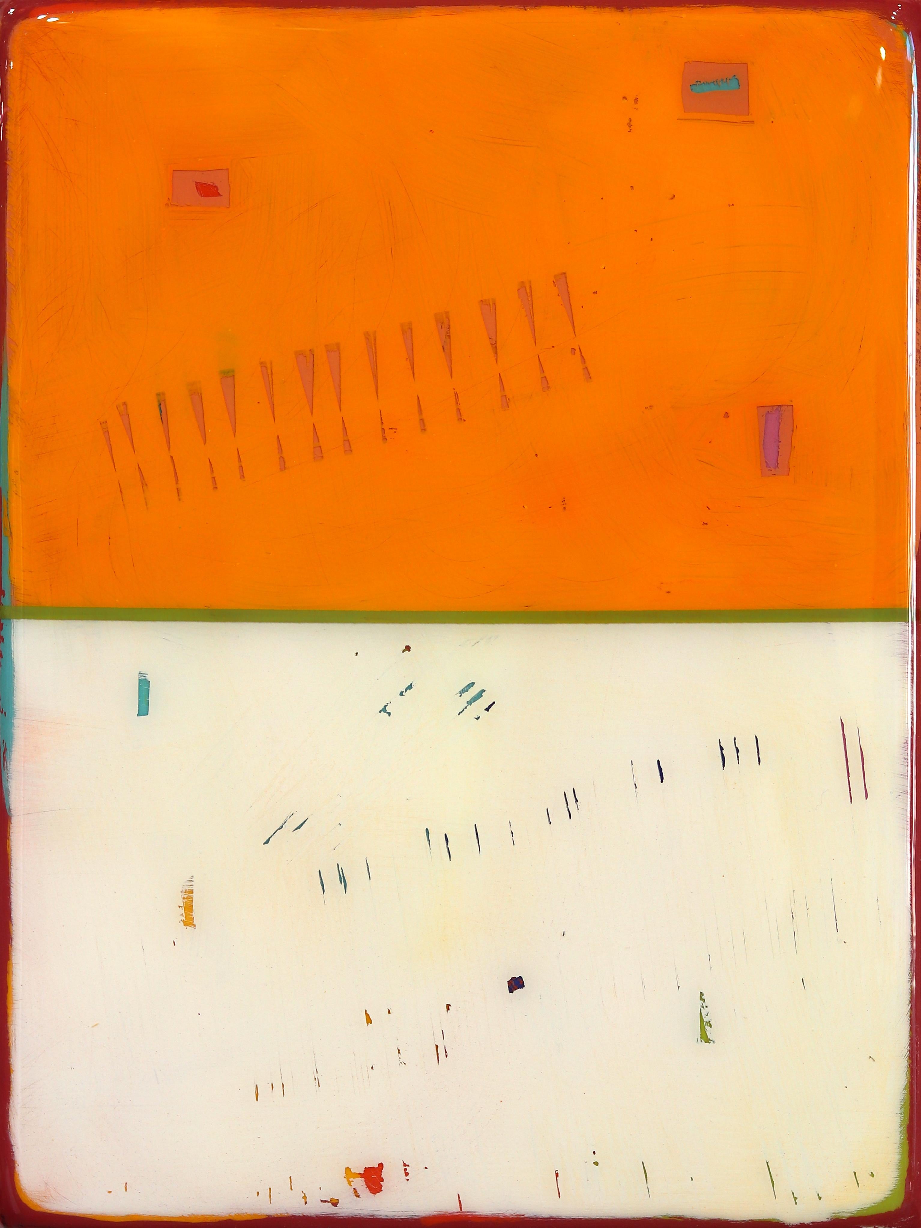 Ricky Hunt - The Window 280 - Modern Minimalist Warm Earth Tone Orange ...