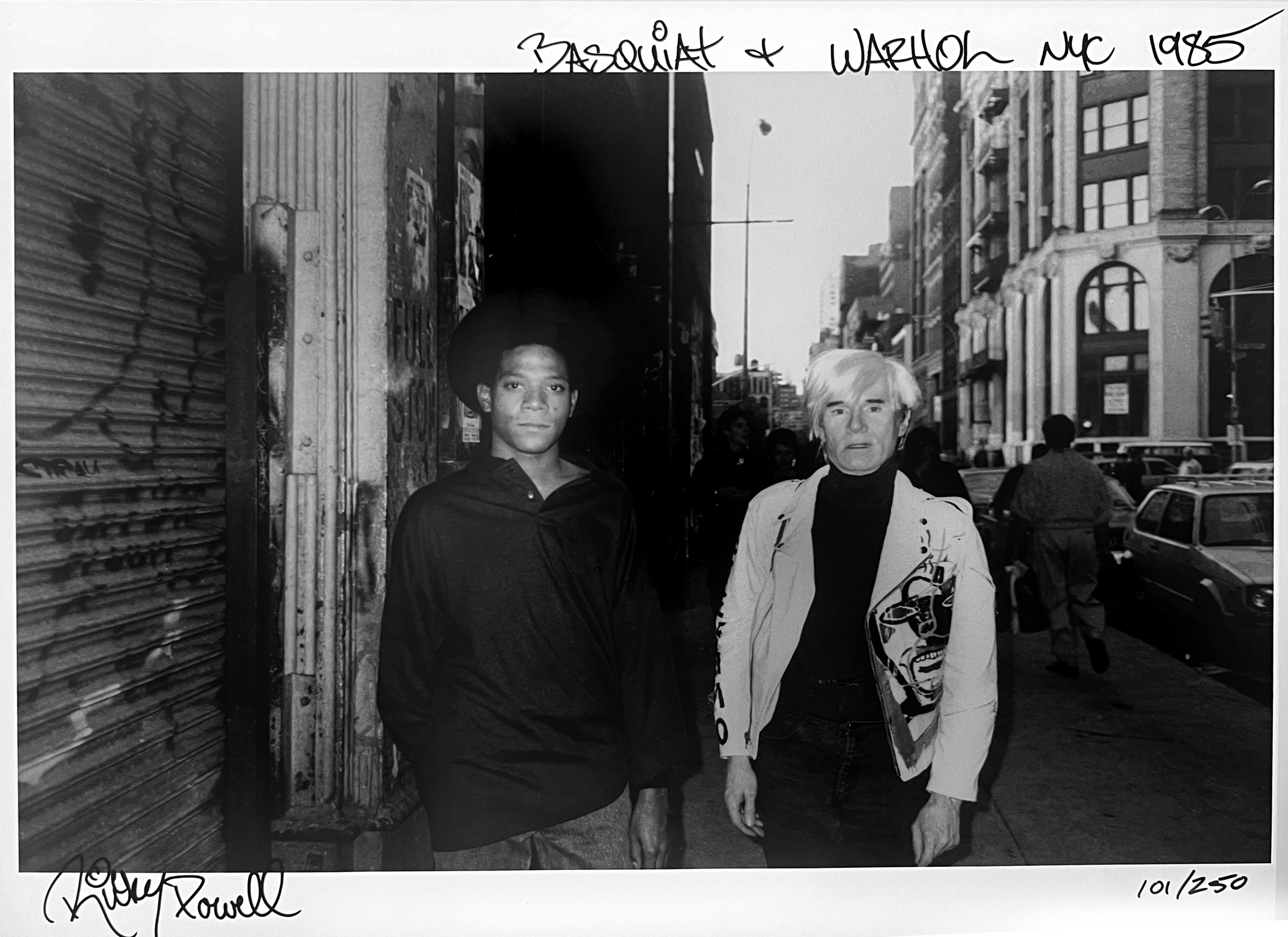 Ricky Powell - Andy Warhol and Jean-Michel Basquiat, Mercer Street, NYC ...
