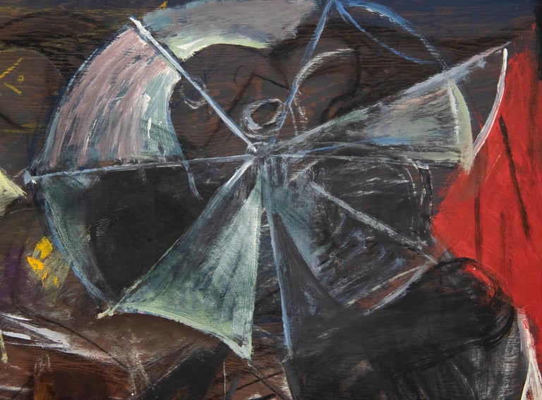 Rico Lebrun - Woman in the Rain For Sale at 1stDibs