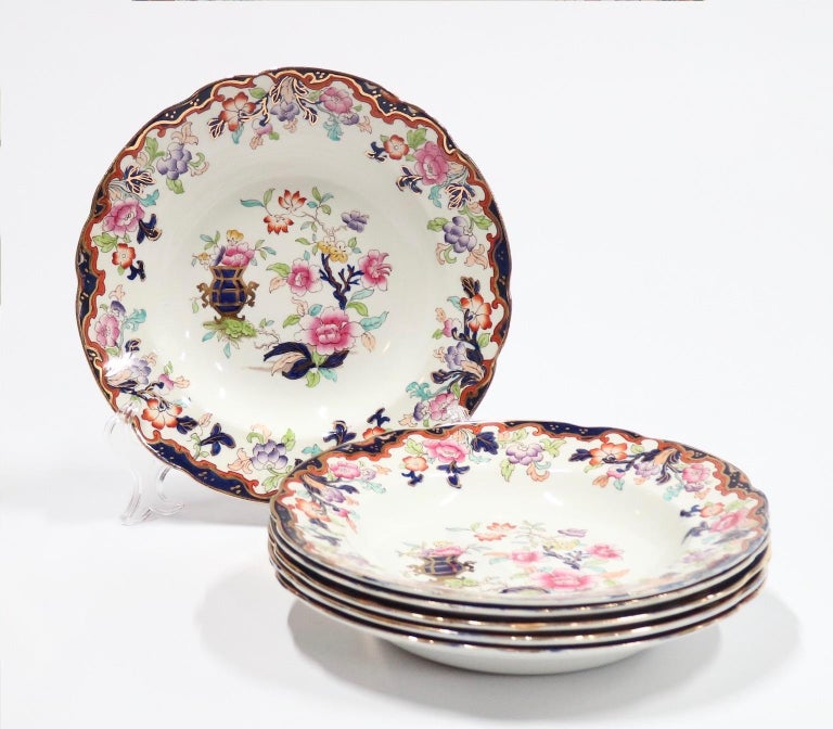 Ridgway English Ironstone Chinoiserie Plates with Simlay Pattern at 1stDibs