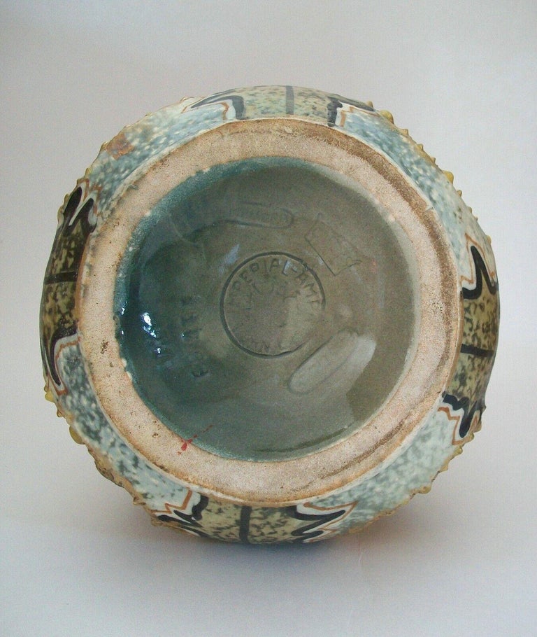 Riessner, Stellmacher and Kessel, Art Nouveau Sunflower Vase, Austria ...