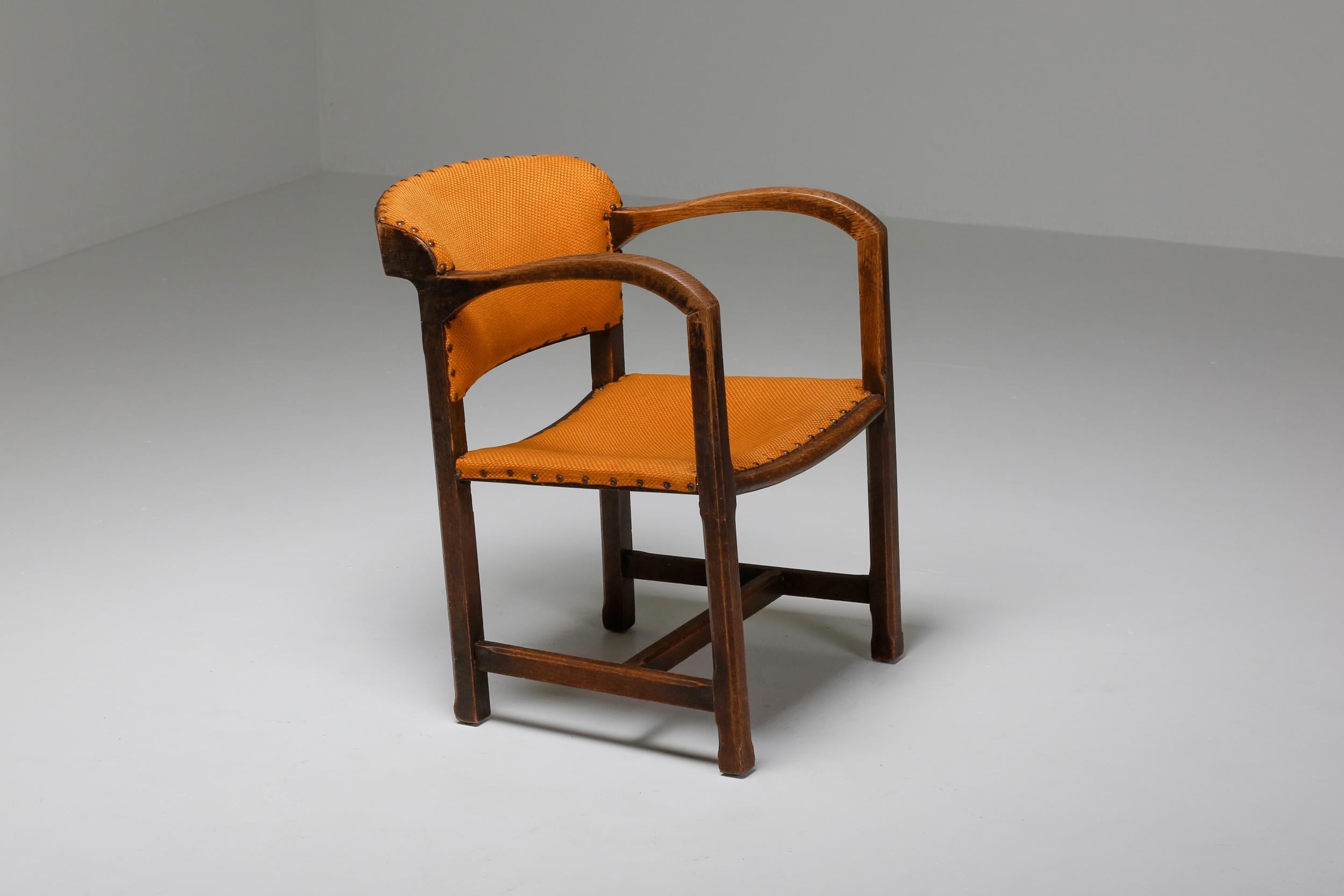 Rietveld Insp. Dutch Modernist Armchair by L. Stultiens and Zonen 1960's, De Stijl at 1stDibs