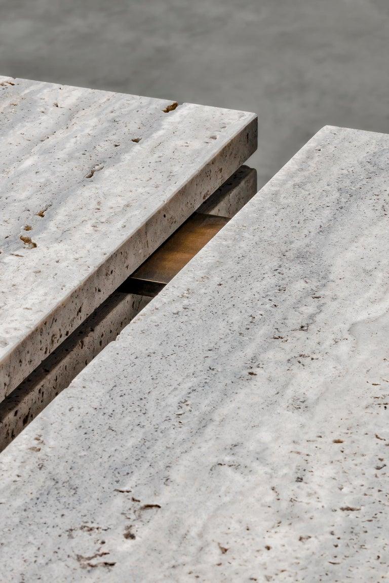 Rift Travertin Dining Table by Andy Kerstens For Sale at 1stDibs