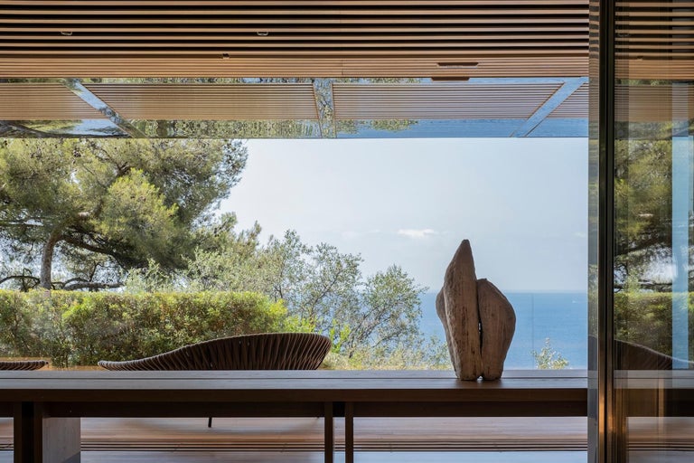 Rift Wood and Metal Dining Table by Andy Kerstens For Sale at 1stDibs