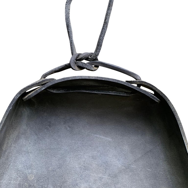 Right Proper Handmade Black Leather Dust Pan at 1stDibs