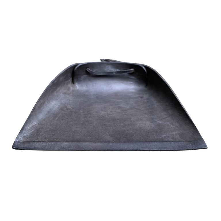 Right Proper Handmade Black Leather Dust Pan at 1stDibs