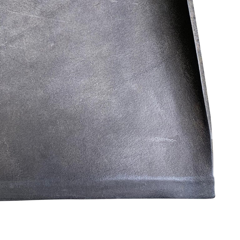 Right Proper Handmade Black Leather Dust Pan at 1stDibs
