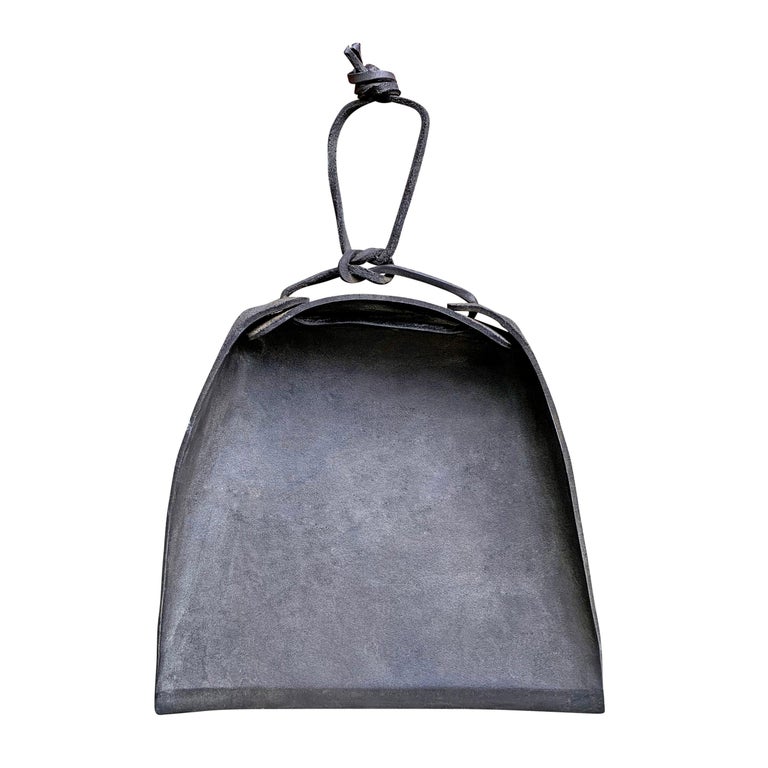Right Proper Handmade Black Leather Dust Pan at 1stDibs