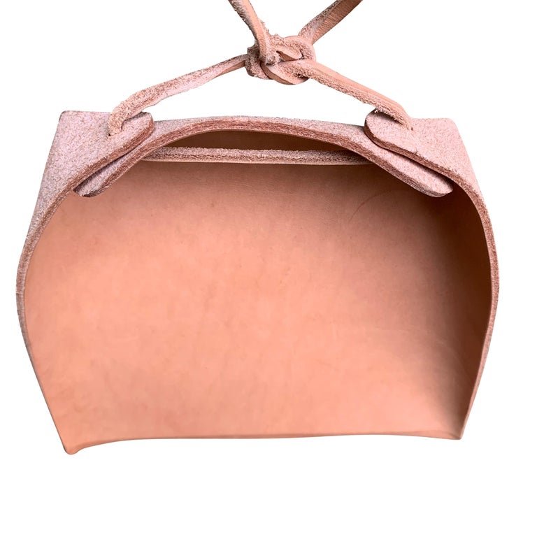 Right Proper Handmade Natural Leather Dust Pan at 1stDibs