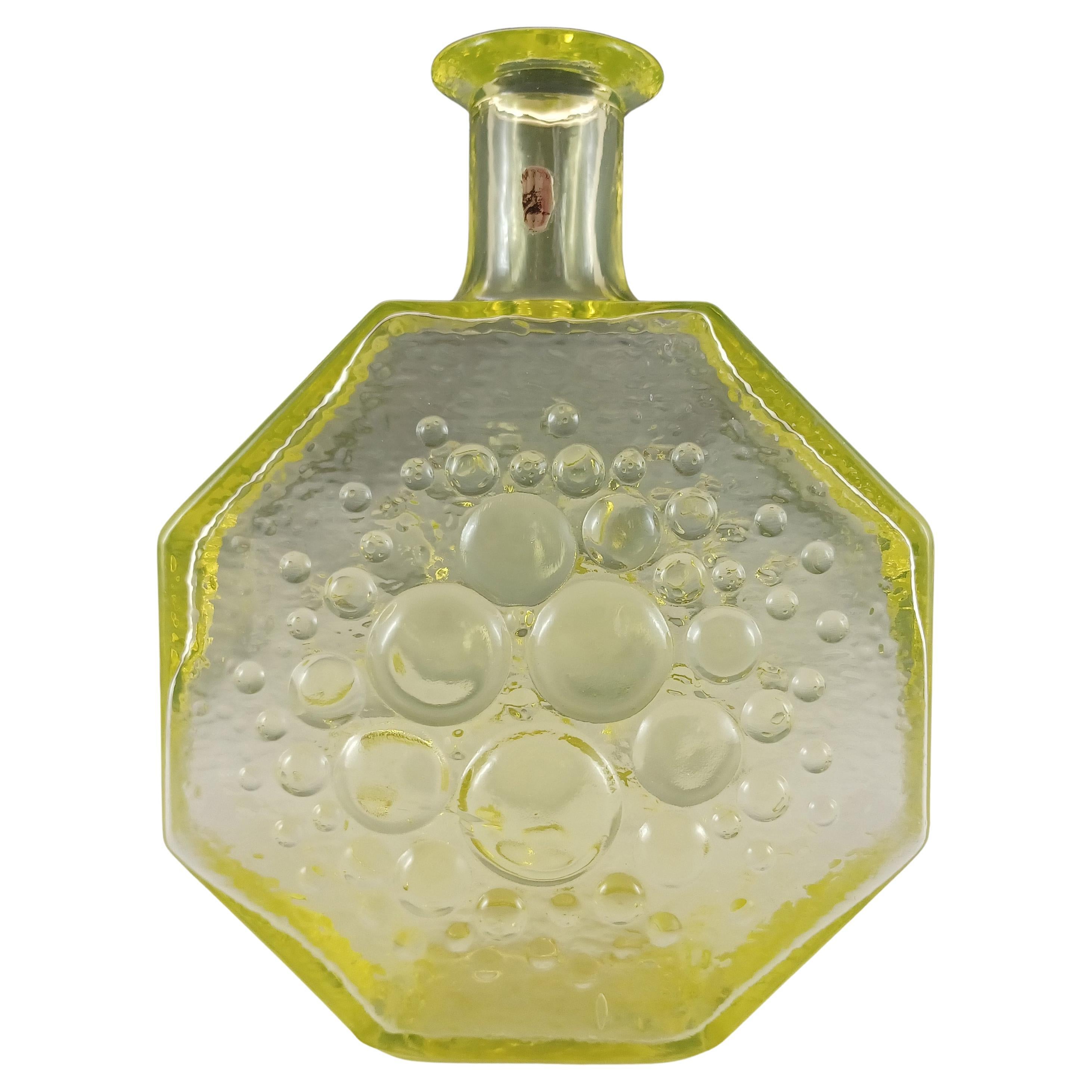 Riihimaki #1720 Jarrón Nanny Still Polaris de cristal uranio de ...