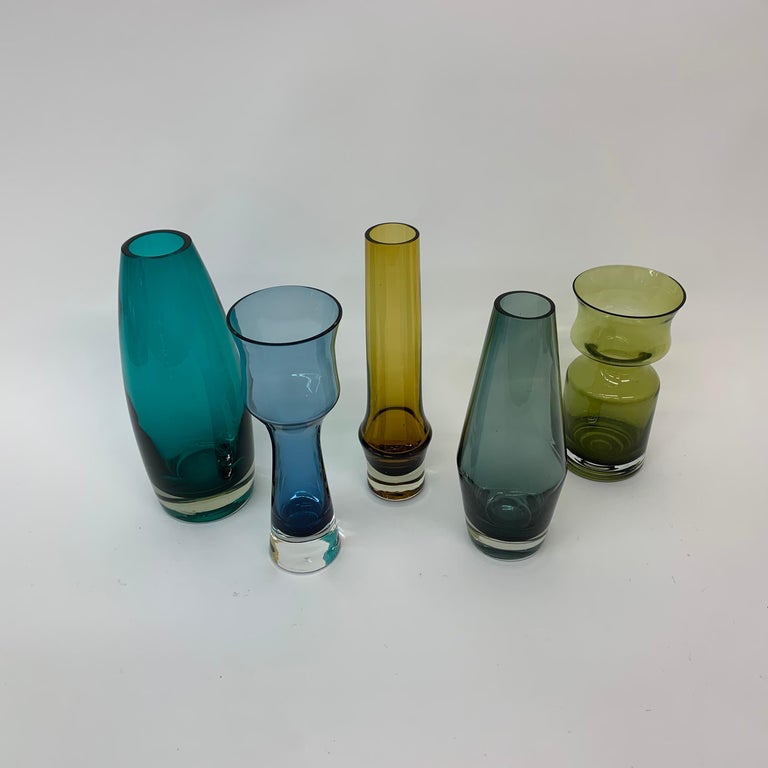 Riihimaki Glass Vase Tamara Aladin Finland, 1960’s For Sale at 1stDibs