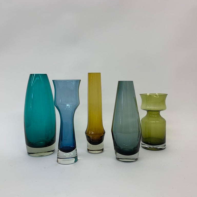 Riihimaki Glass Vase Tamara Aladin Finland, 1960’s For Sale at 1stDibs