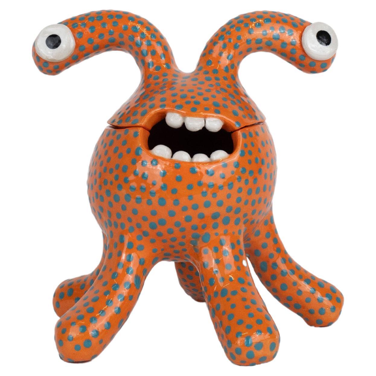 Iggy Monster Pot - Yellow and Red For Sale at 1stDibs