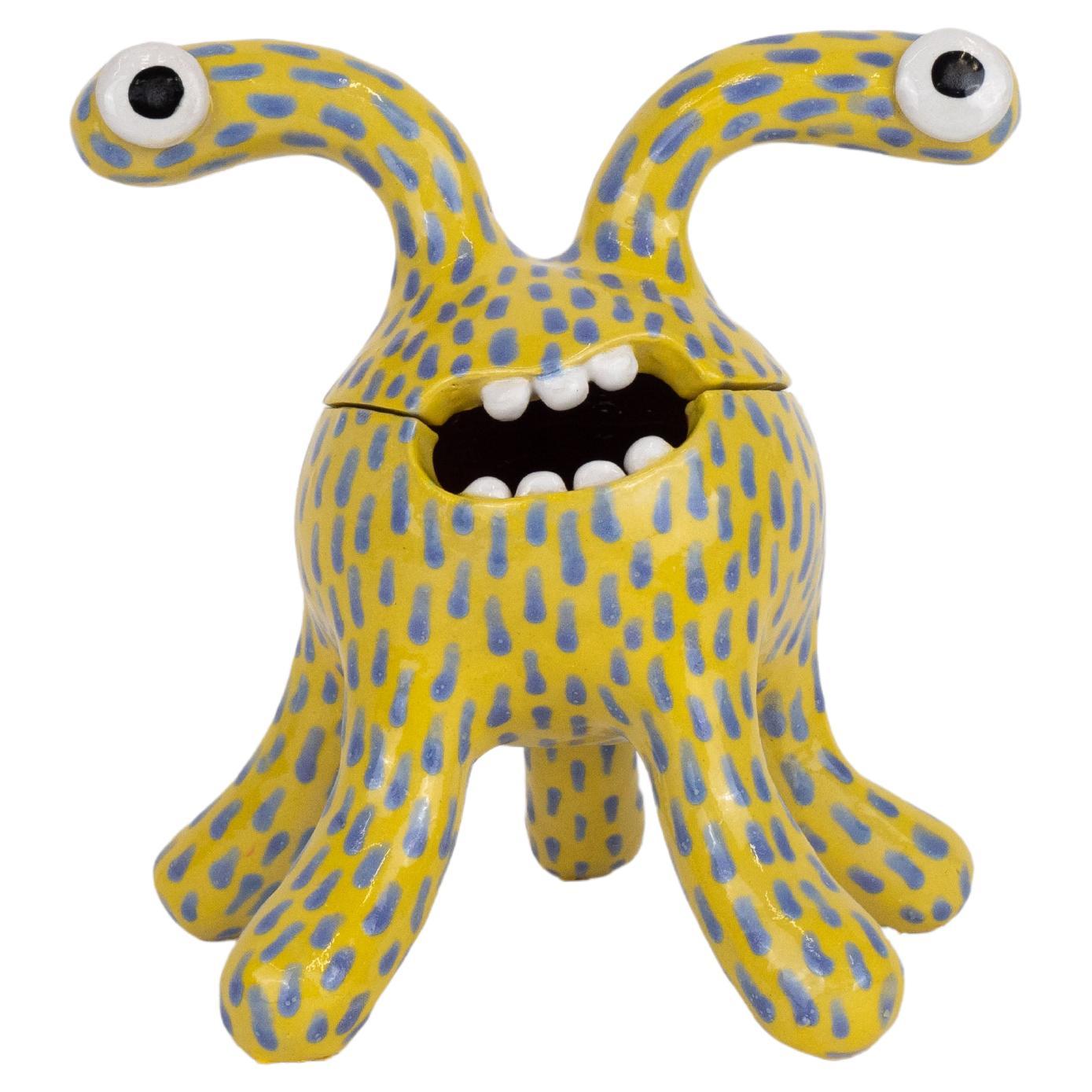 Riley Monster Pot - Purple Dash For Sale at 1stDibs