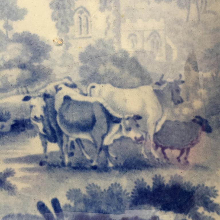 Riley Vegetable Tureen, Blue and White Transfer Cattle Scene, 1825 at ...
