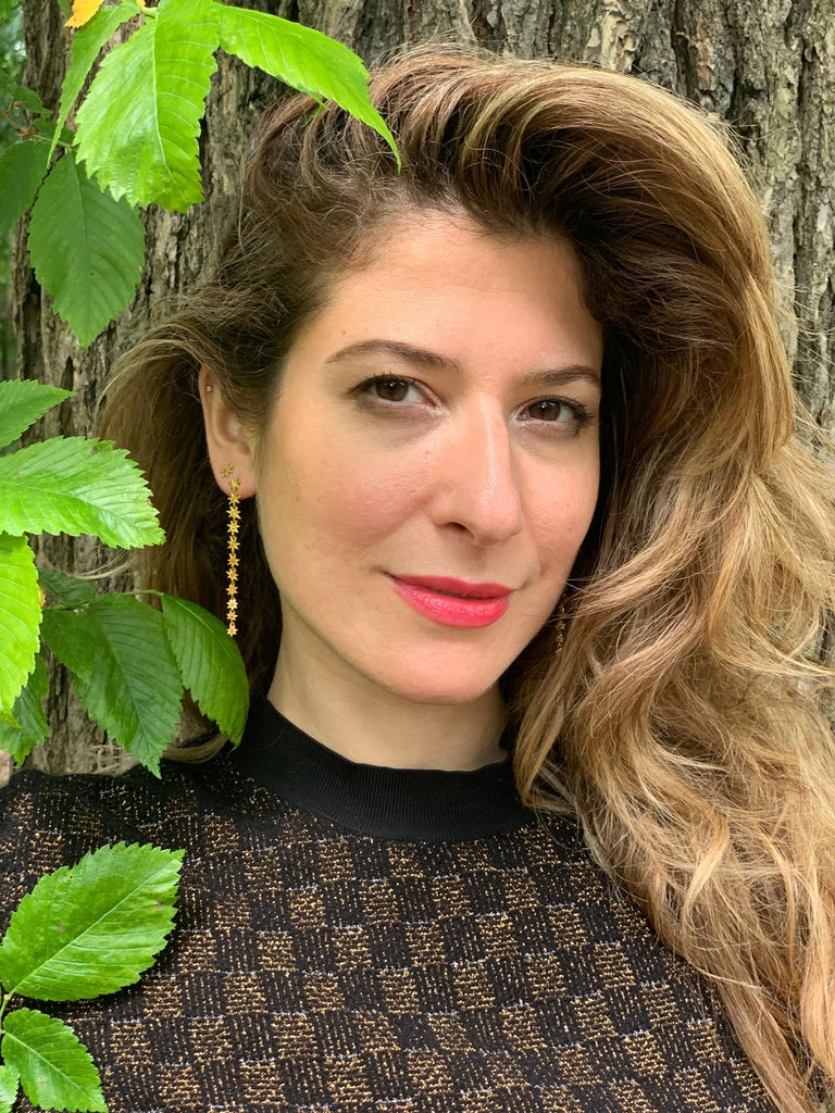 RIMA JEWELS Seven Pointed Star Drop Earrings with Natural Yellow ...