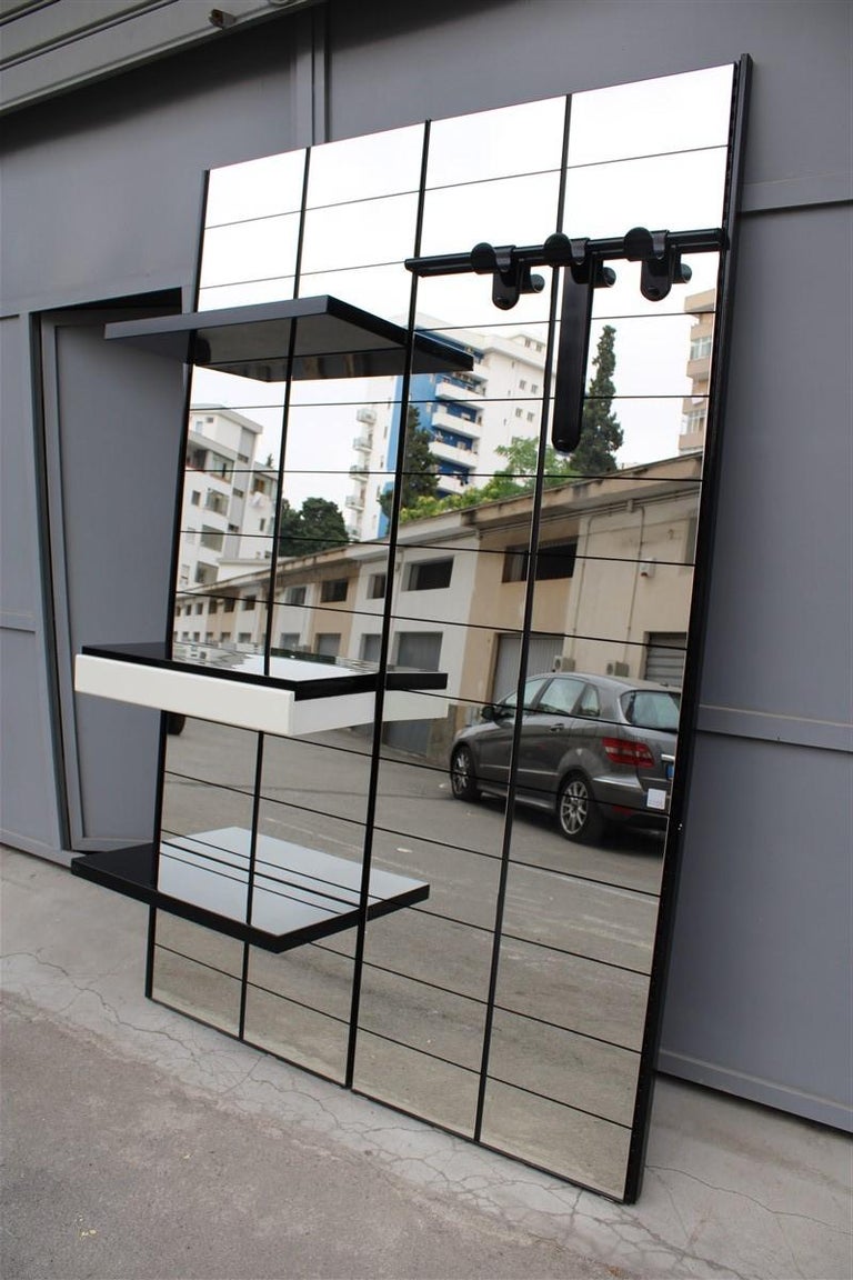 Rimadesio Wall Unit Console Mirror Italian Minimal Design 1980s Blach ...