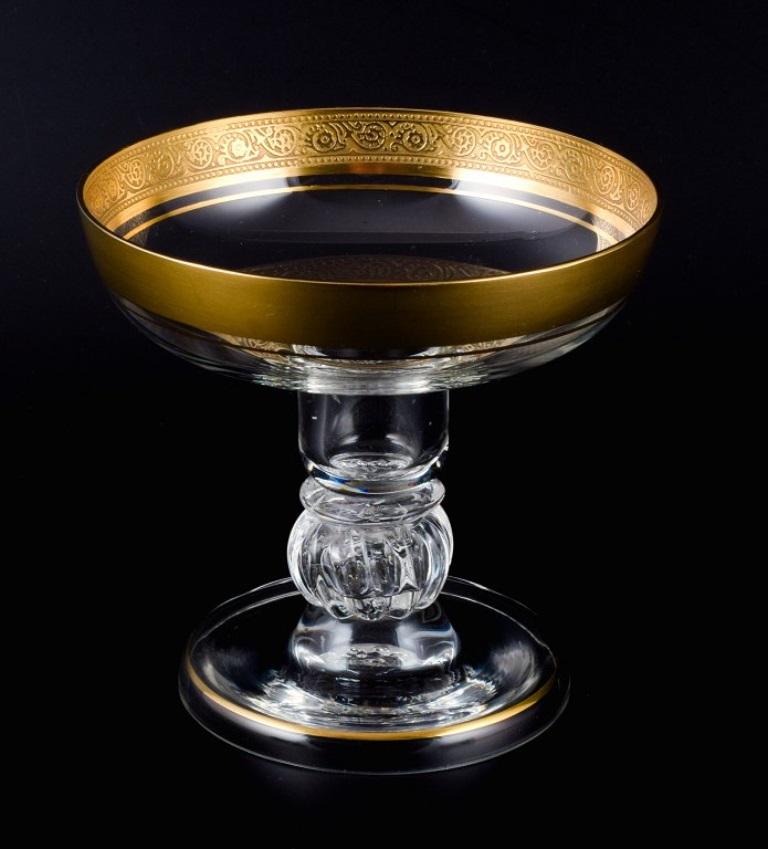Rimpler Kristall, Zwiesel, Germany, Mouth-Blown Crystal Champagne Glass ...