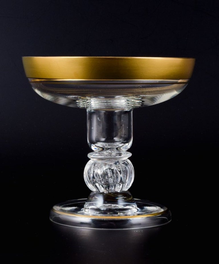 Rimpler Kristall, Zwiesel, Germany, Mouth-Blown Crystal Champagne Glass ...