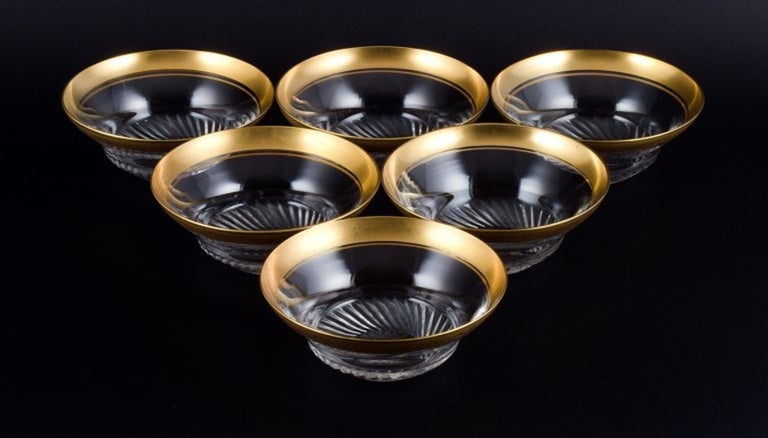 Rimpler Kristall, Zwiesel, Germany, six crystal fingerbowls, 1960s For ...