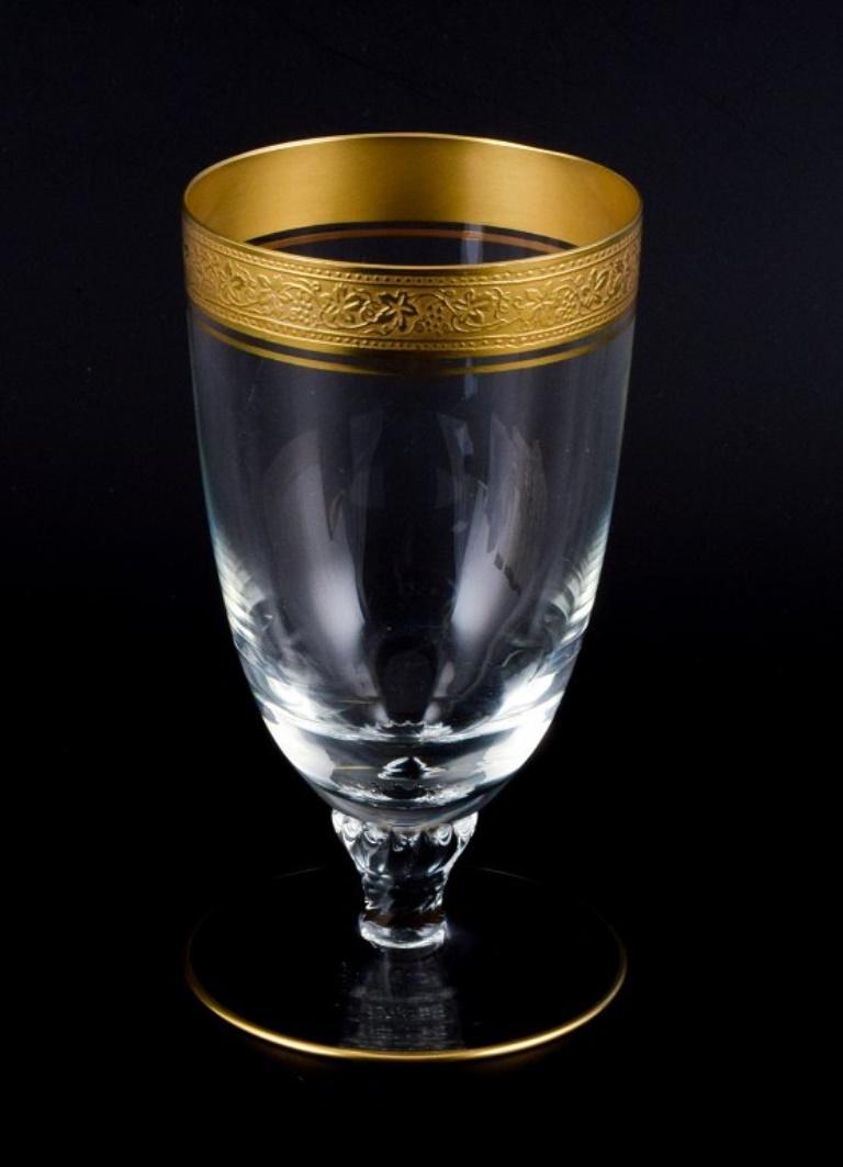 Rimpler Kristall, Zwiesel, Germany, six hand-blown crystal drinking ...