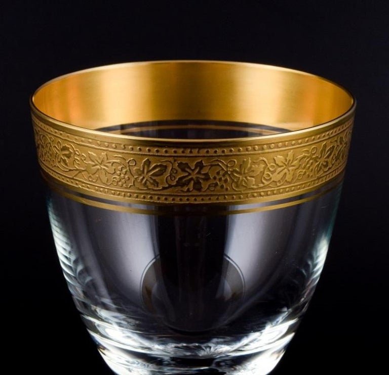 Rimpler Kristall, Zwiesel, Germany, six hand-blown crystal white wine ...