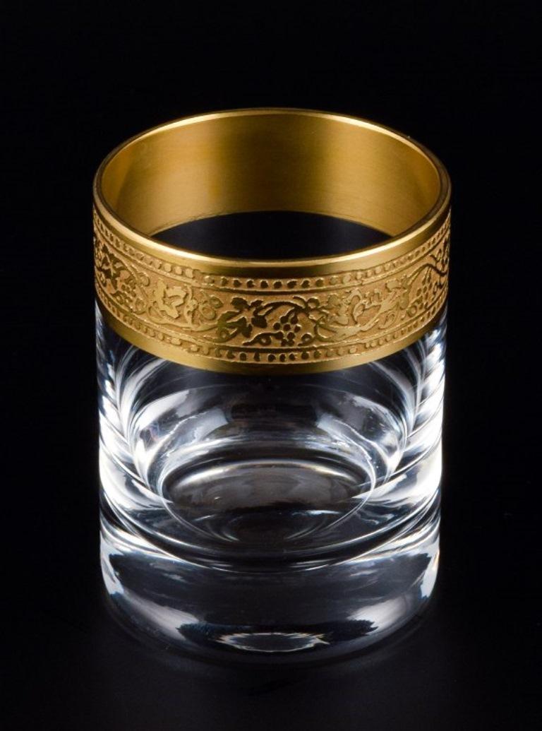 Rimpler Kristall, Zwiesel, Germany, six mouth-blown crystal shot ...