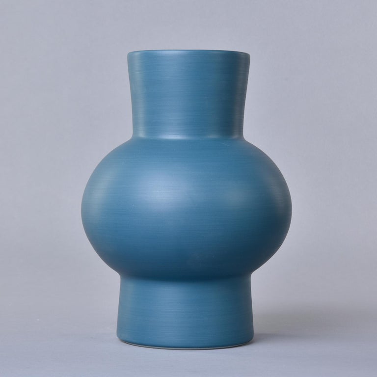 Rina Menardi Royal Princess Vase in Teal Glaze For Sale at 1stDibs