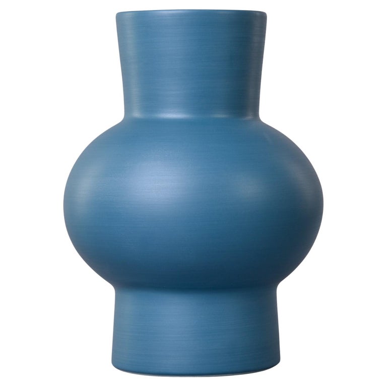 Rina Menardi Royal Princess Vase in Teal Glaze For Sale at 1stDibs