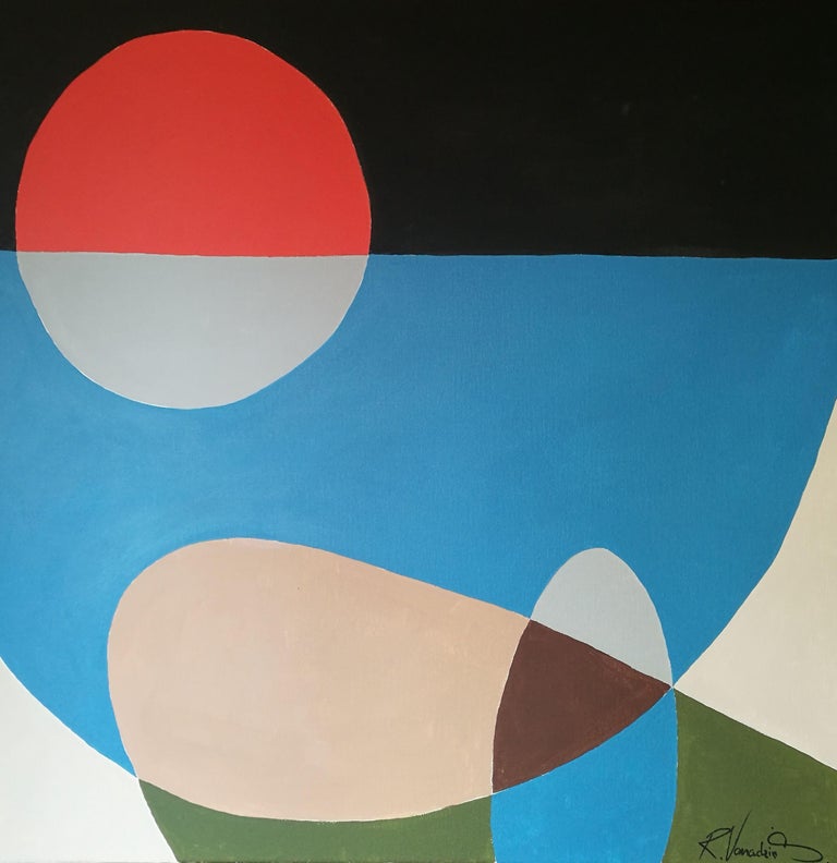 Rinalds Vanadzins - Moon 2, Painting, Acrylic on Canvas For Sale at 1stDibs