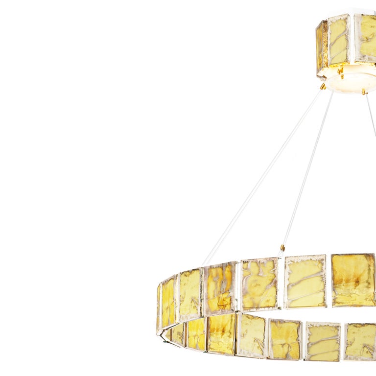 Ring 120 Contemporary Pendant Lamp, sun art glass silvered For Sale at ...