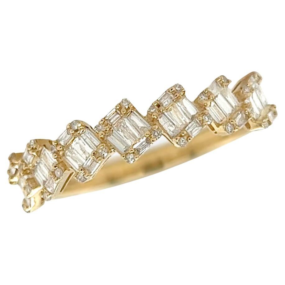 Norman Teufel Spinning 3 Tier in Motion Diamond Ring 18kt Yellow Gold ...