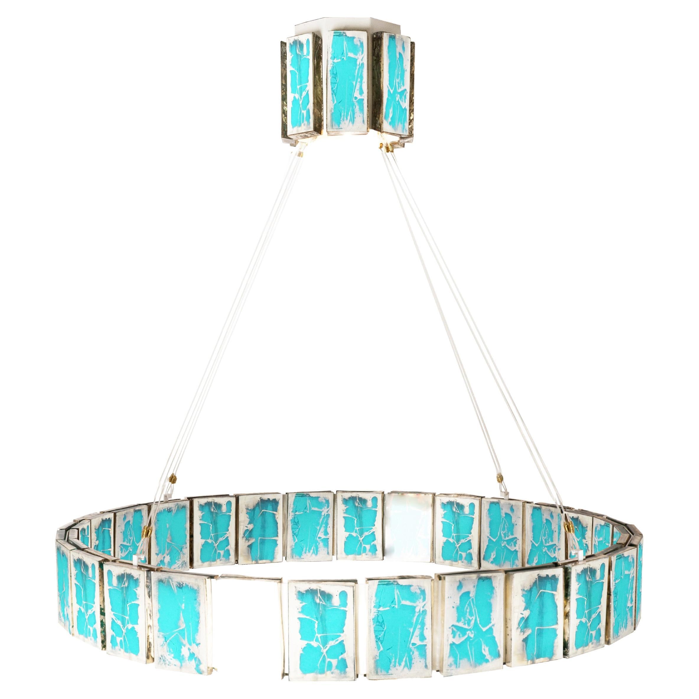 RING 80 contemporary Pendant Lamp art Silvered Glass For Sale at ...