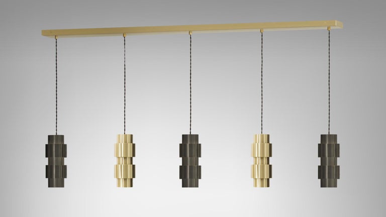 Ring Cluster Long 5 Pendant by CTO Lighting For Sale at 1stDibs