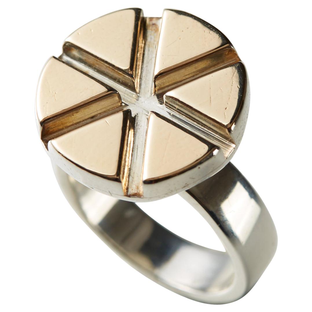 1963 Rare Sigurd Persson Quartz and Gold Cut-Out Ring at 1stDibs ...