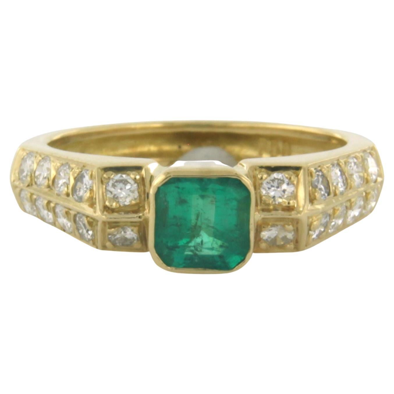 Elegant 18k Yellow Gold Rope Diamond Ring For Sale at 1stDibs