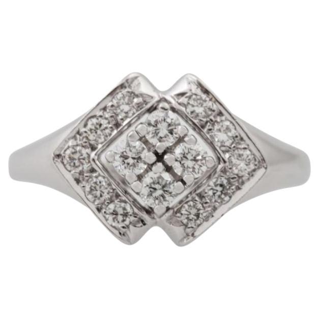 Cartier Trinity Ceramic Ladies' Ring, Esp. with 129 Brilliant-Cut ...