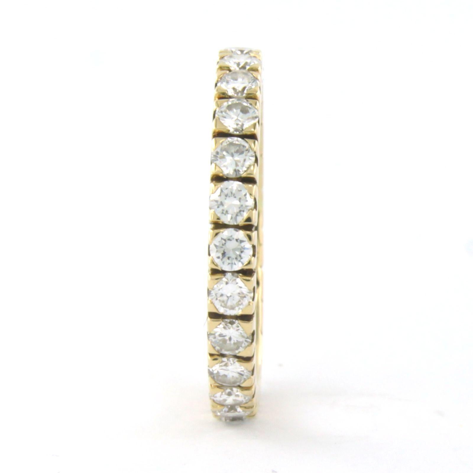Ring Eternity with diamonds yellow gold 18k For Sale at 1stDibs