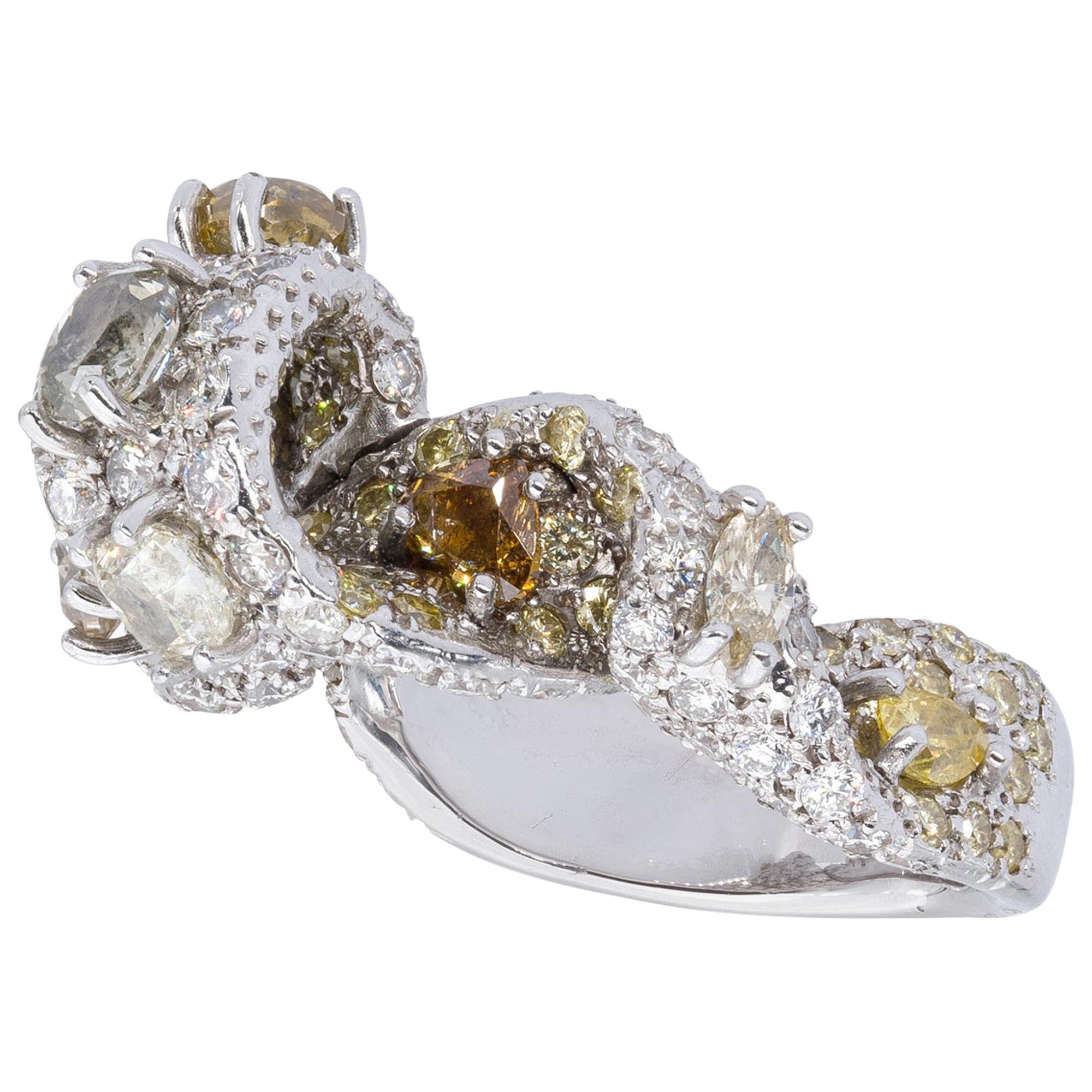 Ring from d'Avossa Masterpiece Rings Collection with Fancy Natural ...