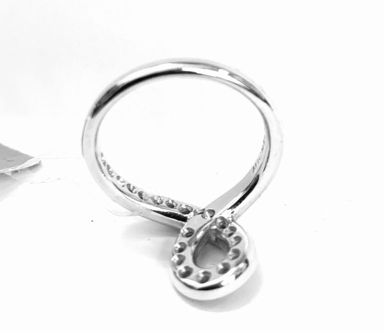 Ring from the Collection "Essence" 18 Karat White Gold and Diamonds For ...