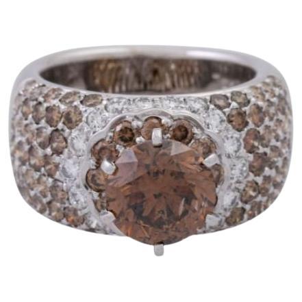 Ring in the Middle with Brilliant Approx. 1.03 Ct. O-P/P1 For Sale at ...