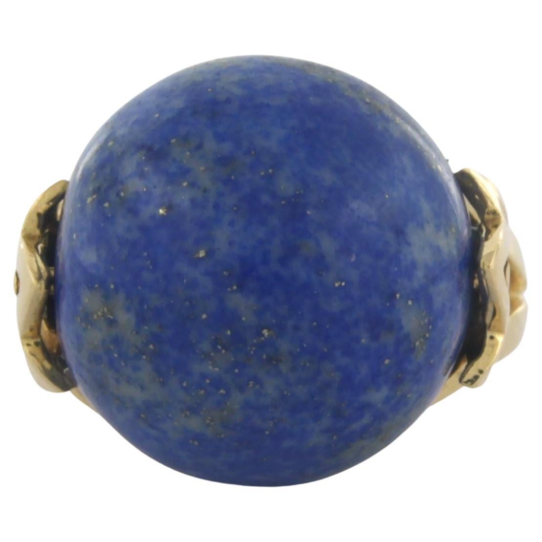 Lapis Lazuli Enamel Gold Ring at 1stDibs