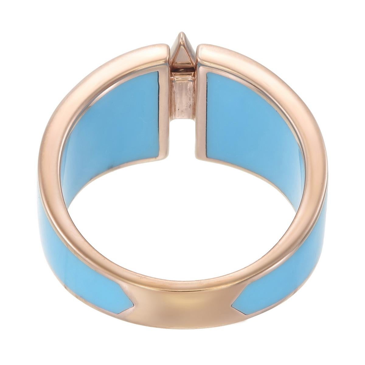 Ring made in 18kt gold with natural diamonds and Turquoise ceramic For ...