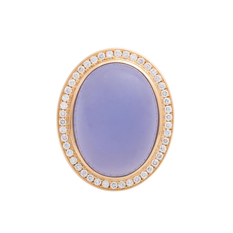 Ring Mit Chalcedon circa 29.41 Carat For Sale at 1stDibs