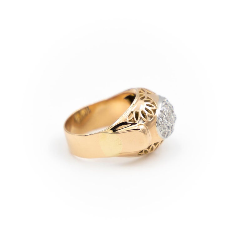 Ring Rose Gold Diamond For Sale at 1stDibs