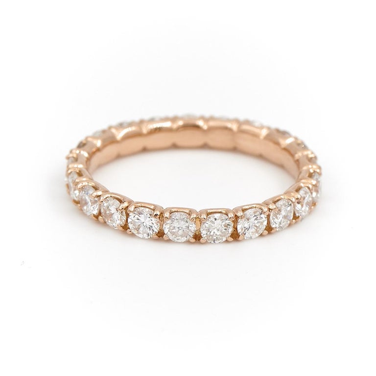 Ring Rose Gold Diamond For Sale at 1stDibs